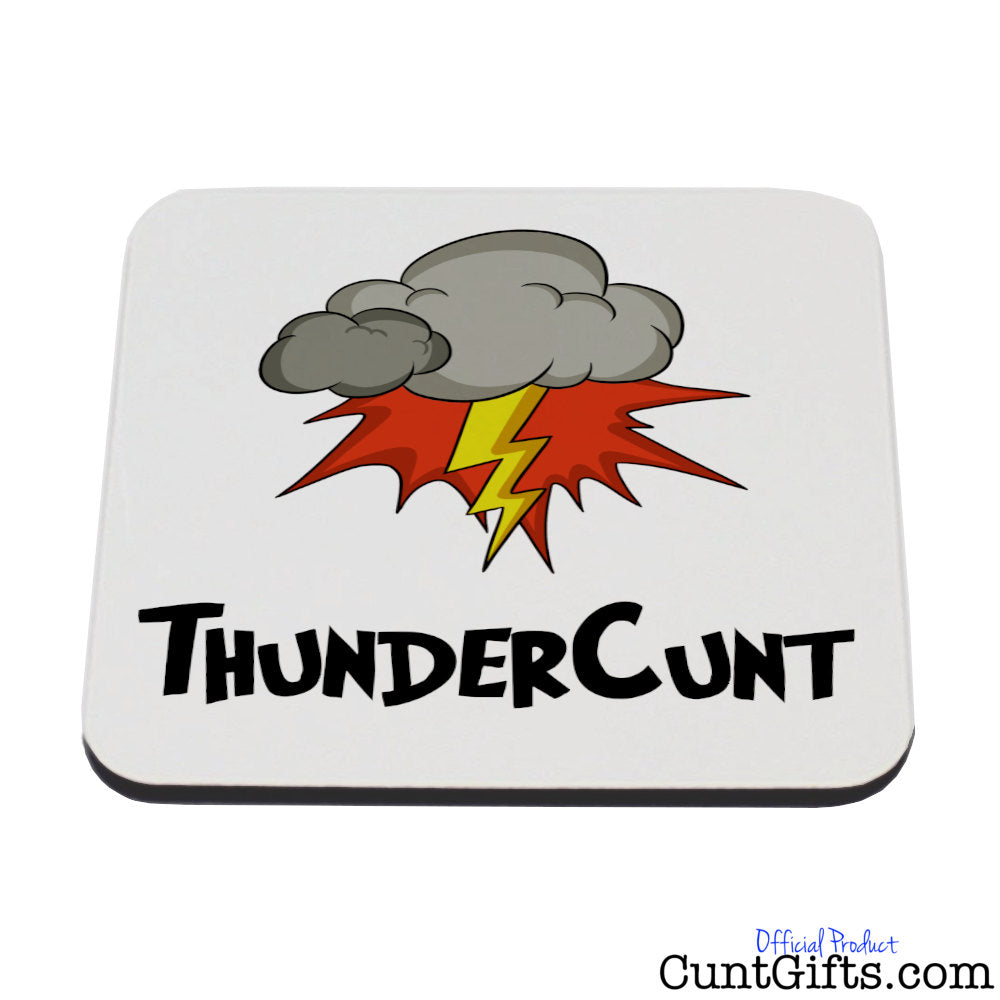 "ThunderCunt" - Drink Coaster – Cunt Gifts